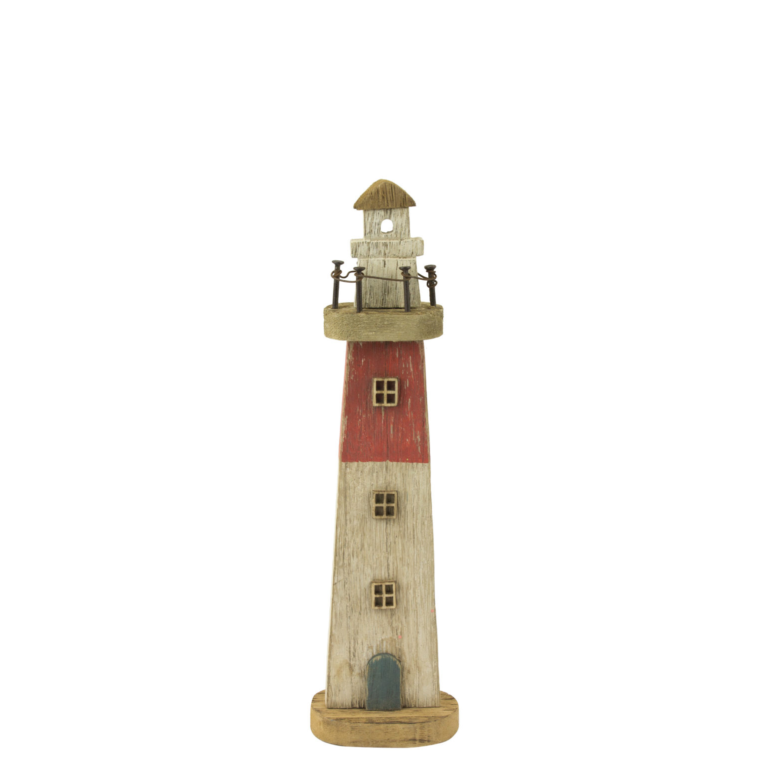 Medium Rustic Wooden Lighthouse | www.mynewengland.co.uk