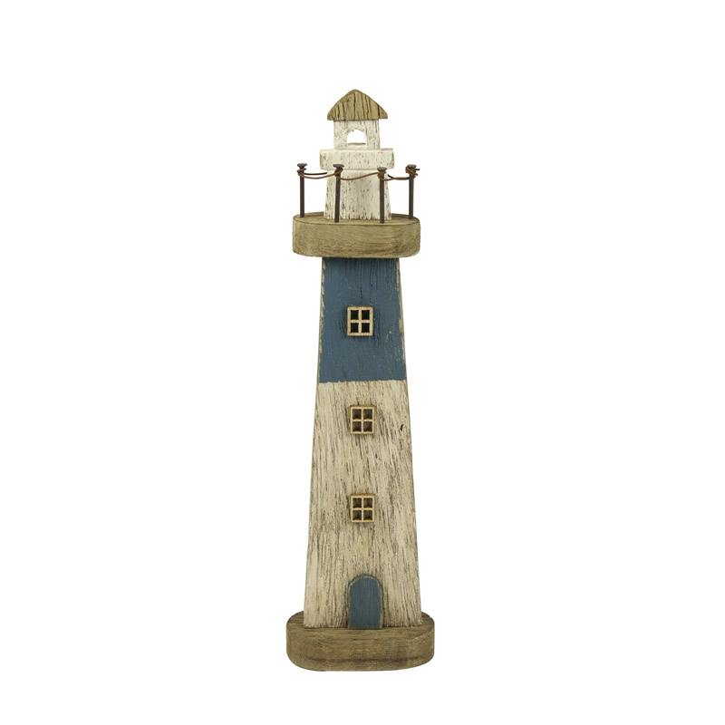 Medium Rustic Wooden Lighthouse | www.mynewengland.co.uk
